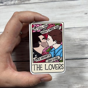 The Lovers Tarot Card Glossy Vinyl Water Resistant Sticker High Quality ...