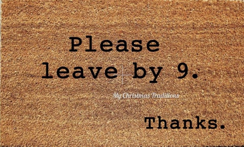 Please Leave by 9 Coir Doormat - Etsy