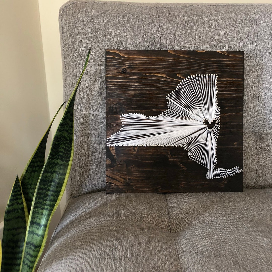 New York String Art/ NYC Map/ New York Sign / New York Gift - Etsy