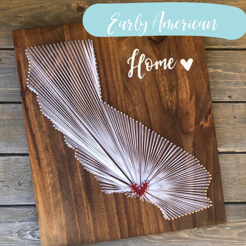 California String Art/ California Gift/ California Sign - Etsy