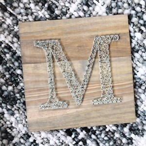 String Art Letter Sign / String Art Nursery Monogram / String Art ...