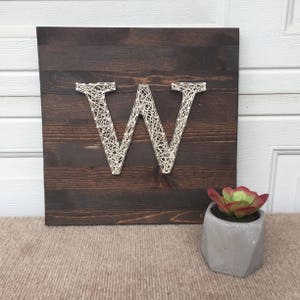 String Art Letter Sign / String Art Nursery Monogram / String Art ...