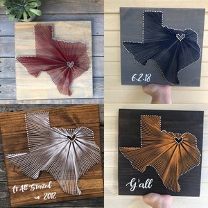 Texas String Art- Texas Sign- Texas Decor- Texas Gift - Etsy
