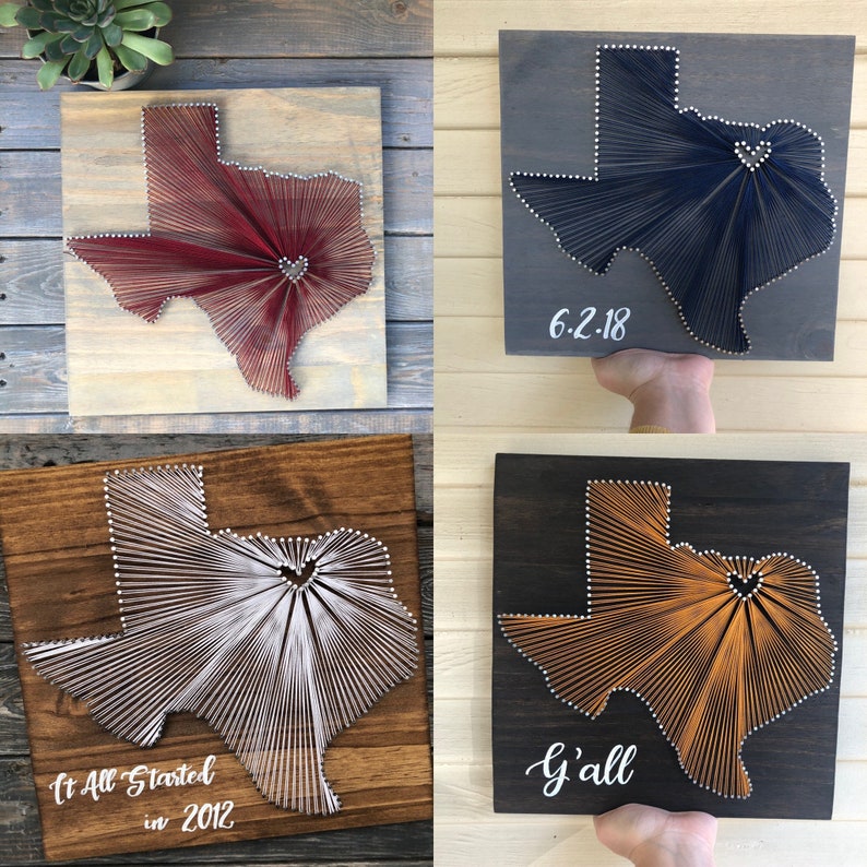 Texas String Art Texas Sign Texas Decor Texas Gift - Etsy
