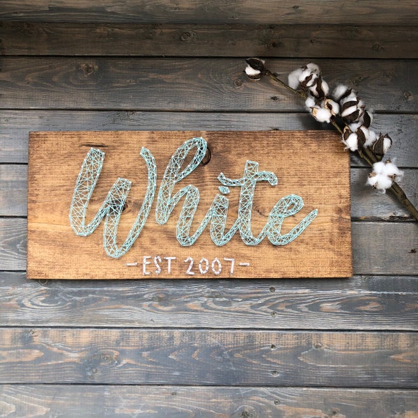Name String Art - Etsy
