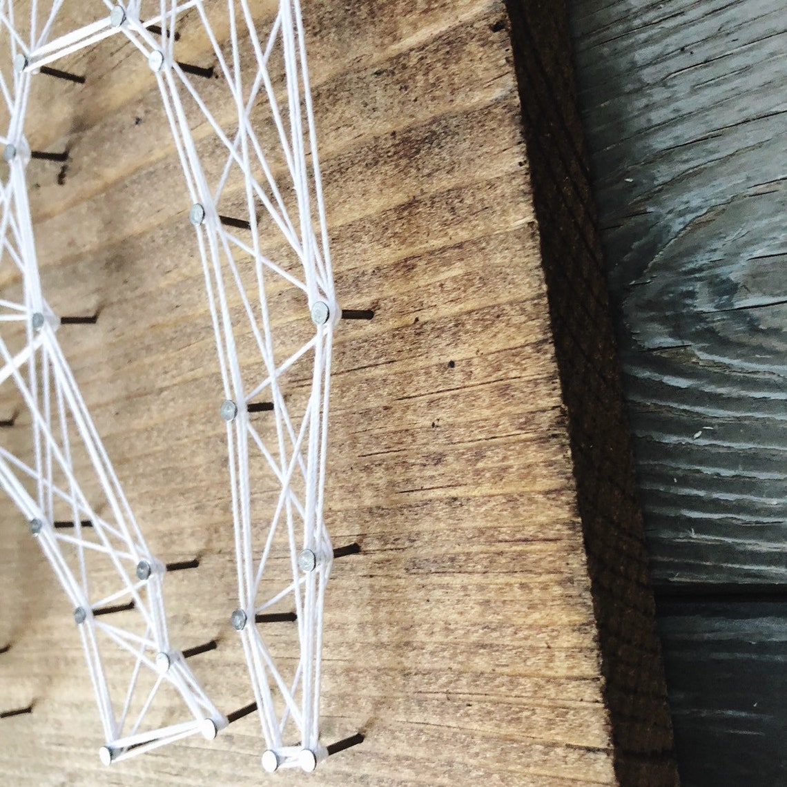 Elephant string art geometric elephant sign african nursery | Etsy