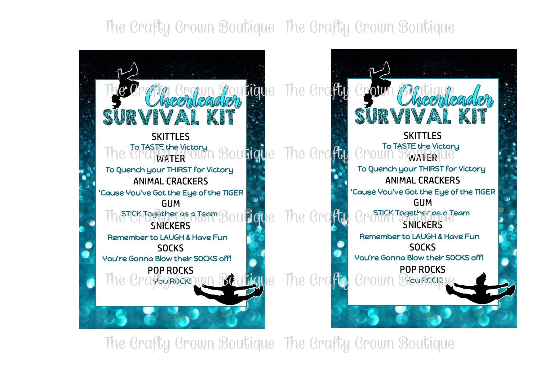 Cheerleading Cheer Competition Survival Kit Cheer Gift Tag - Etsy