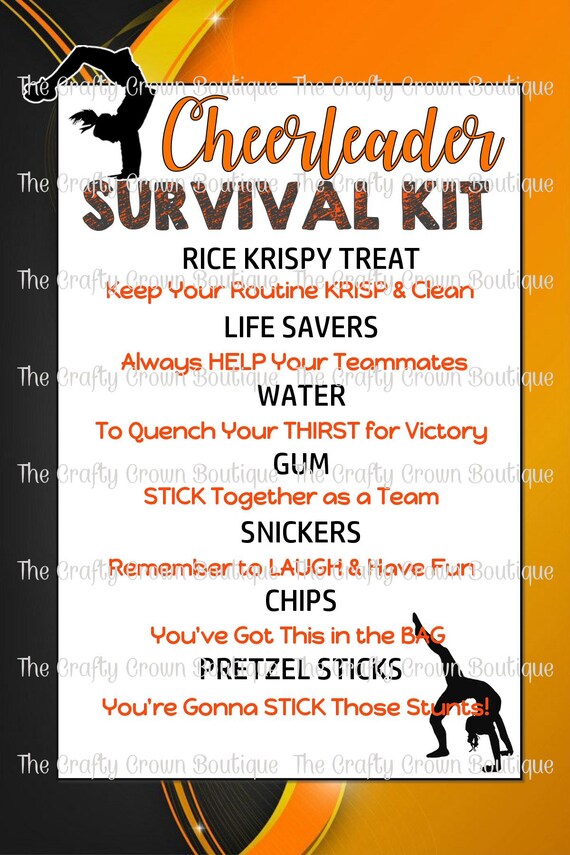 Stickers, Labels & Tags Paper Cheerleading Cheer Competition Survival ...