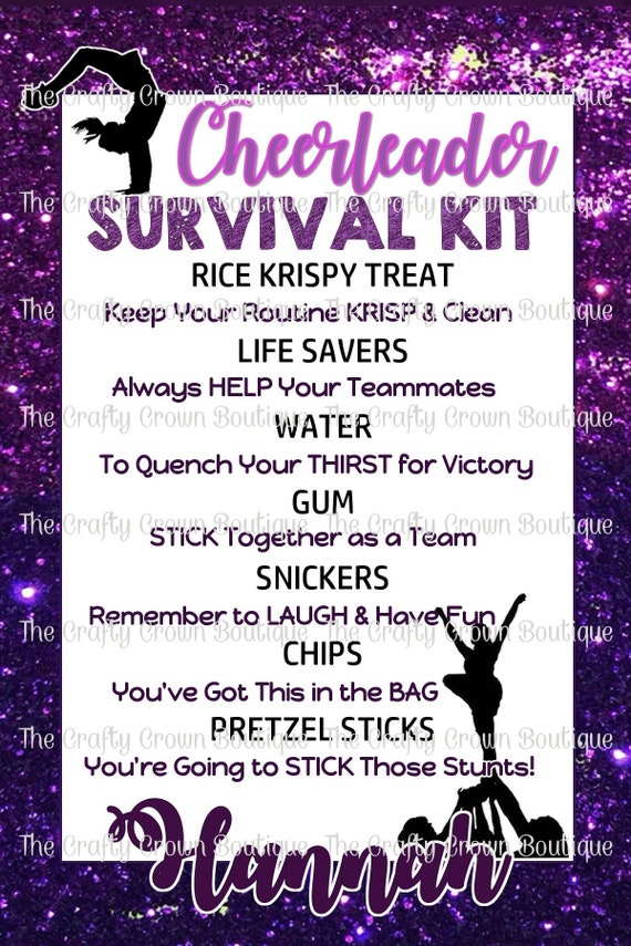 Stickers, Labels & Tags Paper Cheerleading Cheer Competition Survival ...