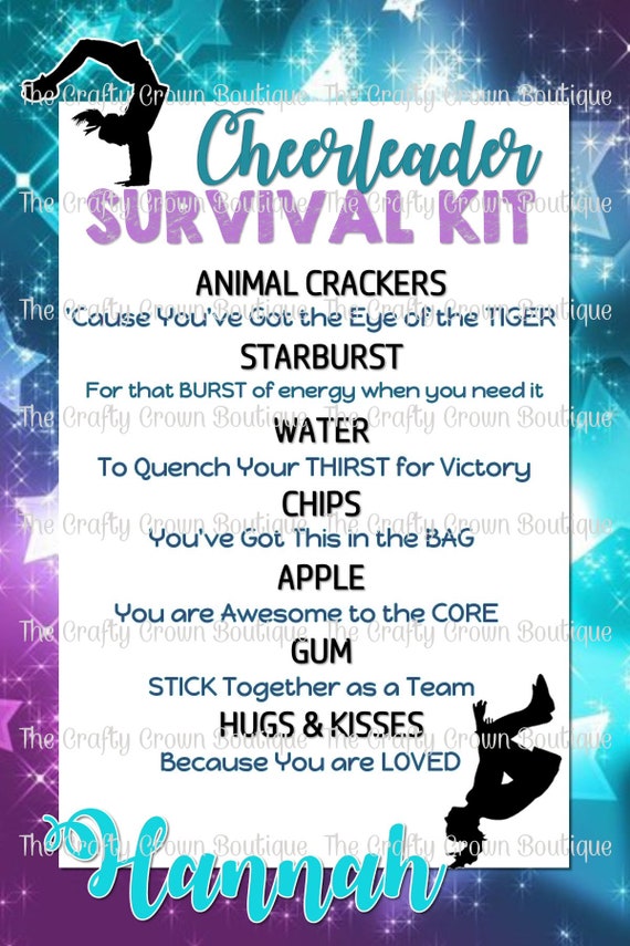 Stickers, Labels & Tags Paper Cheerleading Cheer Competition Survival ...