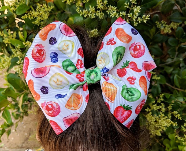 Fruit Bow Lemon Bow Fruit Jumbo Bow Party Fruit Bow - Etsy