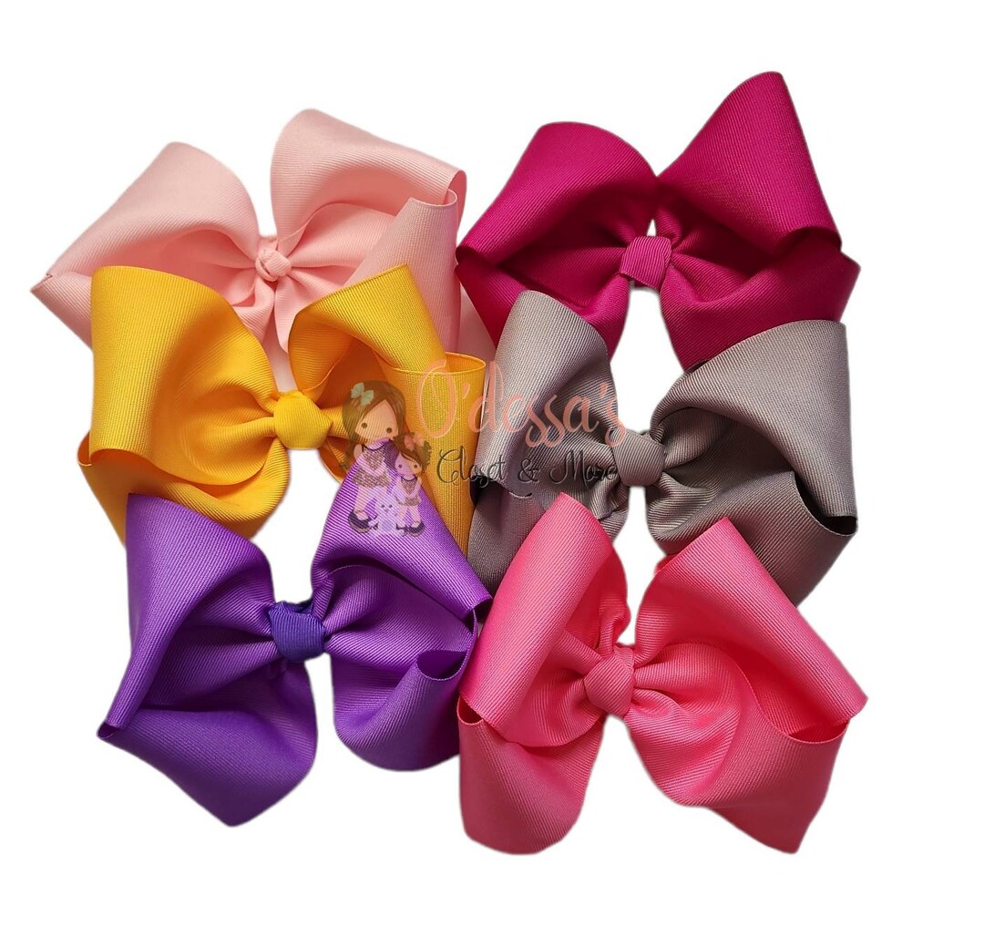 Solid Girls Bows Birthday Solid Grosgrain Big Bows Fall Solid Bows Big Solid Bows 6-7 Solid Bows ...