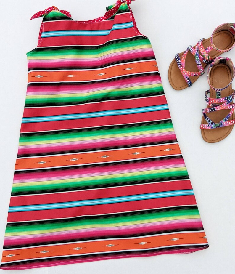 Serape Dress Fiesta Serape Dress Mexican Fiesta Dress | Etsy