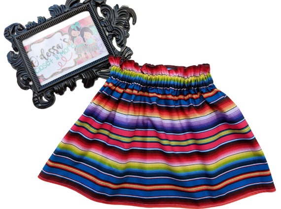Serape Multi Color Girls Skirt Serape Party Skirts Serape - Etsy