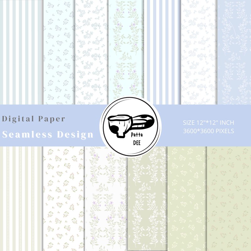 Blue and Green Paper - Etsy