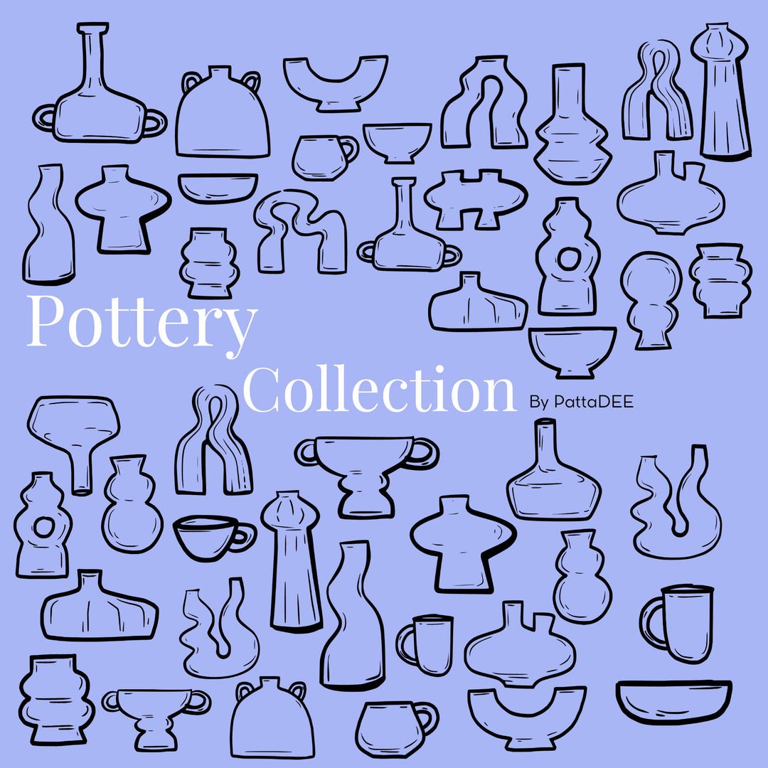 Pottery SVG Bundle: Ceramic Planner Stickers (digital Download) - Etsy