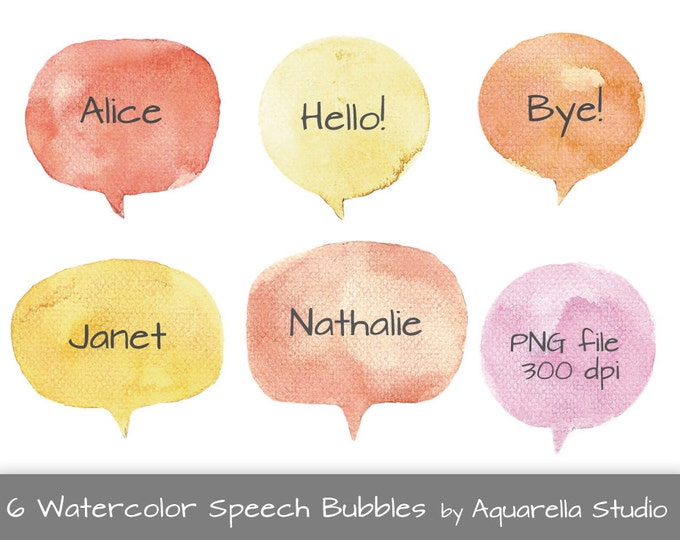 Bubbles Watercolor Clipart, Instant Download - Etsy Canada