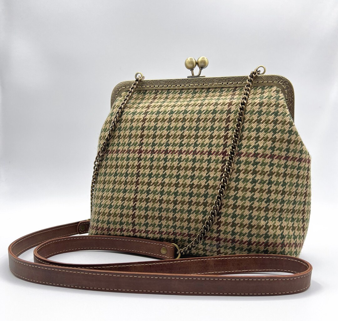 Kiss Lock Handbag, Classic Handmade Bag, Top Closure Bag, Shoulder Bag ...