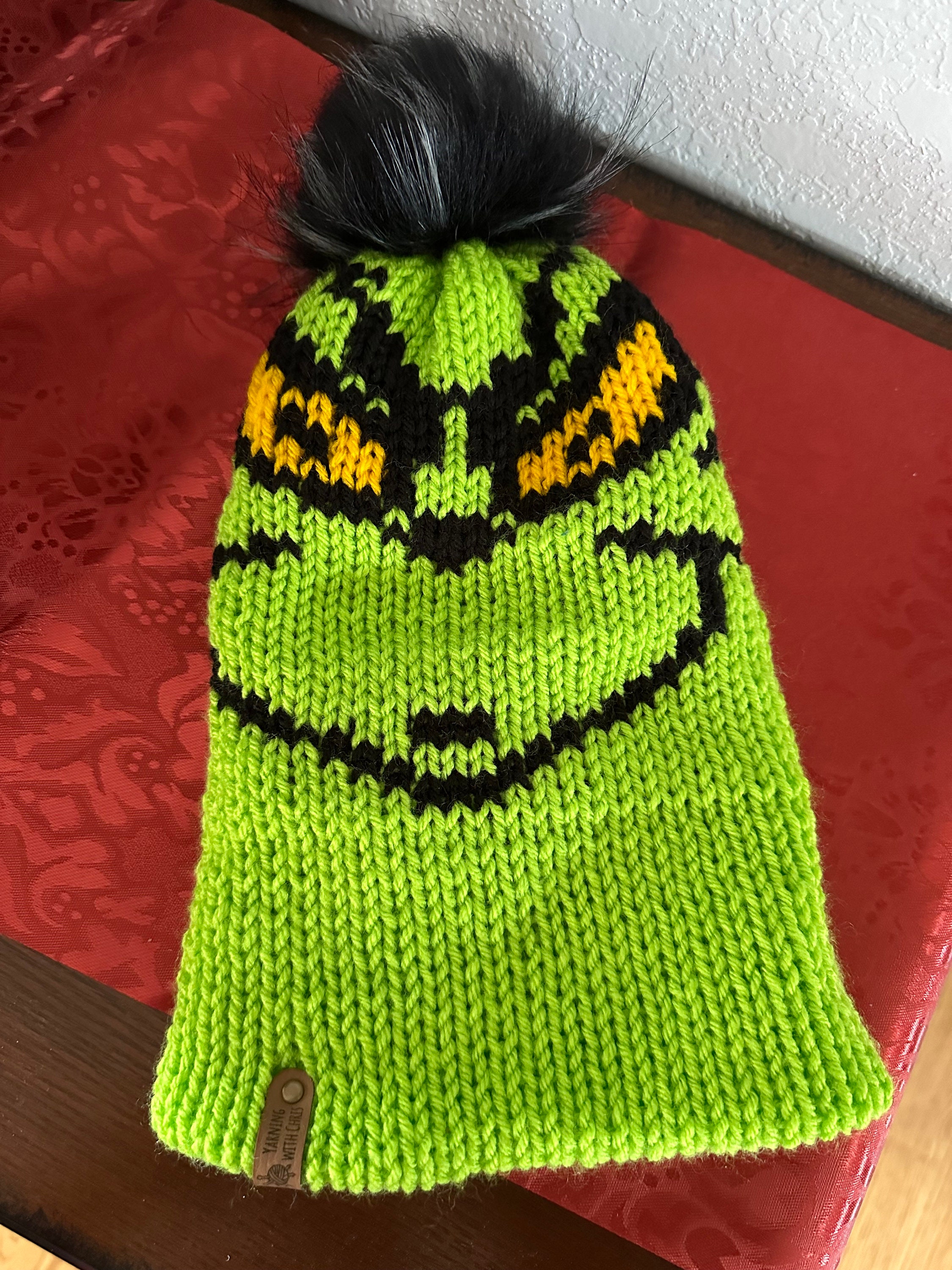Grinch Knit Hat - Etsy