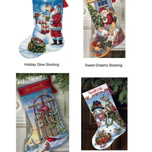 Dimensions Gold Cross Stitch Kit Holiday Glow Stocking - Etsy