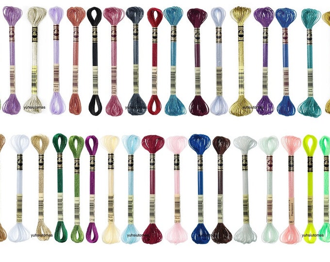 DMC Full Set Light Effects Embroidery Floss, 36 Colors - Etsy