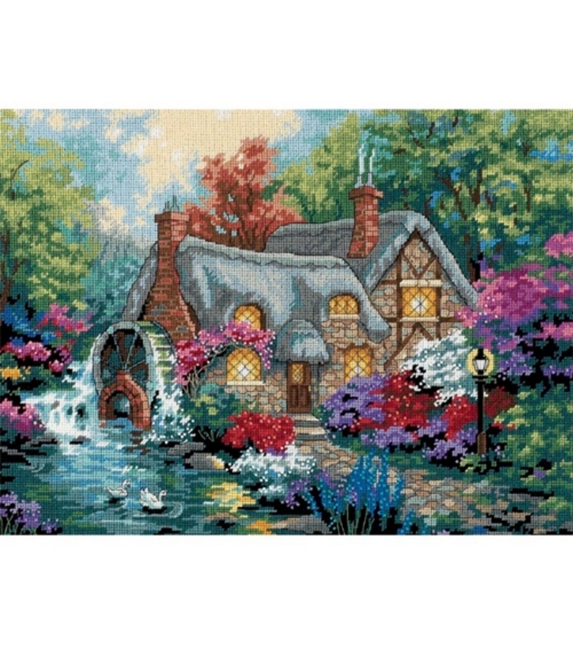 Dimensions Needlepoint Kit - Cottage Cove, the Cottage Mill - Etsy