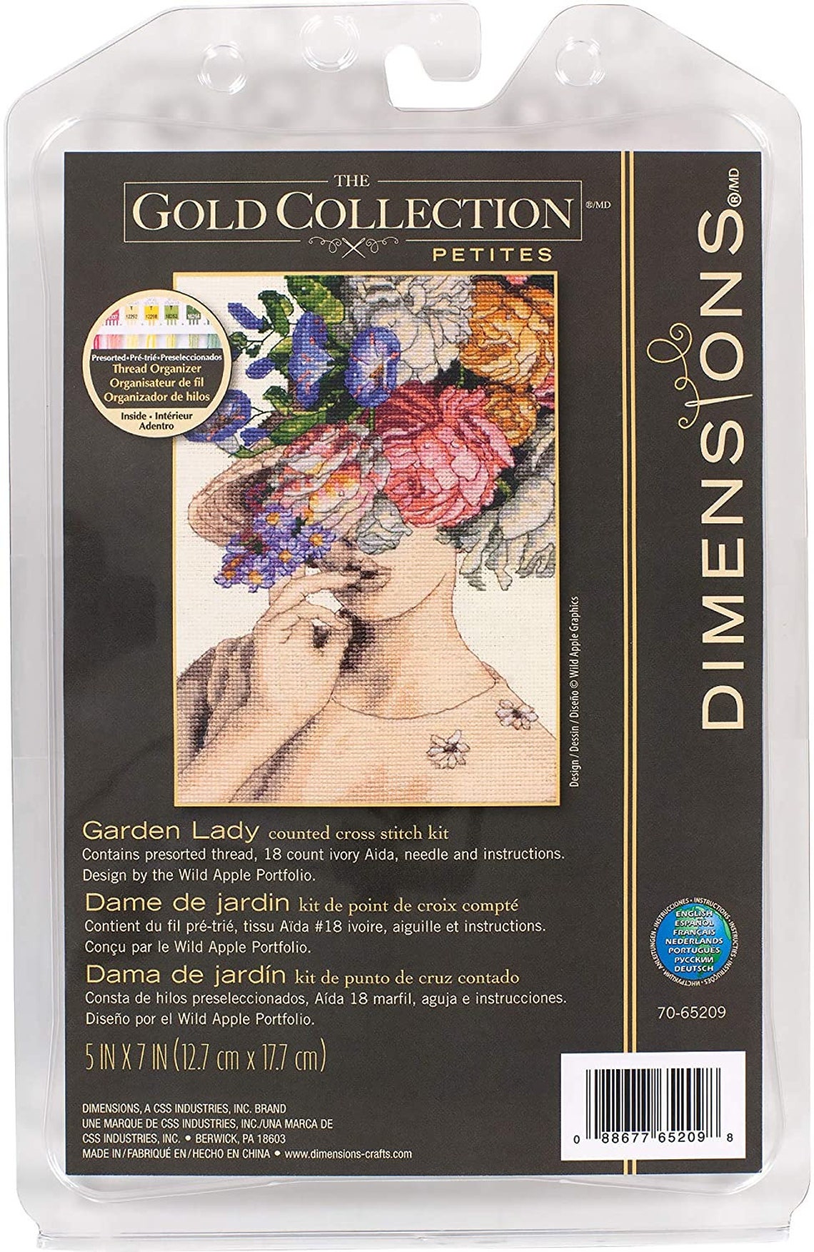 Dimensions Counted Cross Stitch Kit - Garden Lady - Etsy