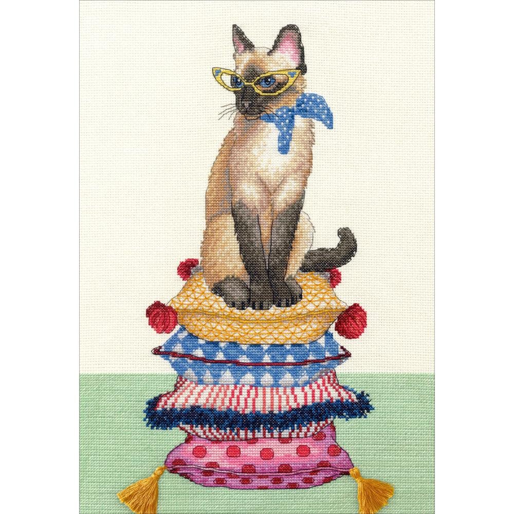 Dimensions Counted Cross Stitch Kit Cat Lady - Etsy