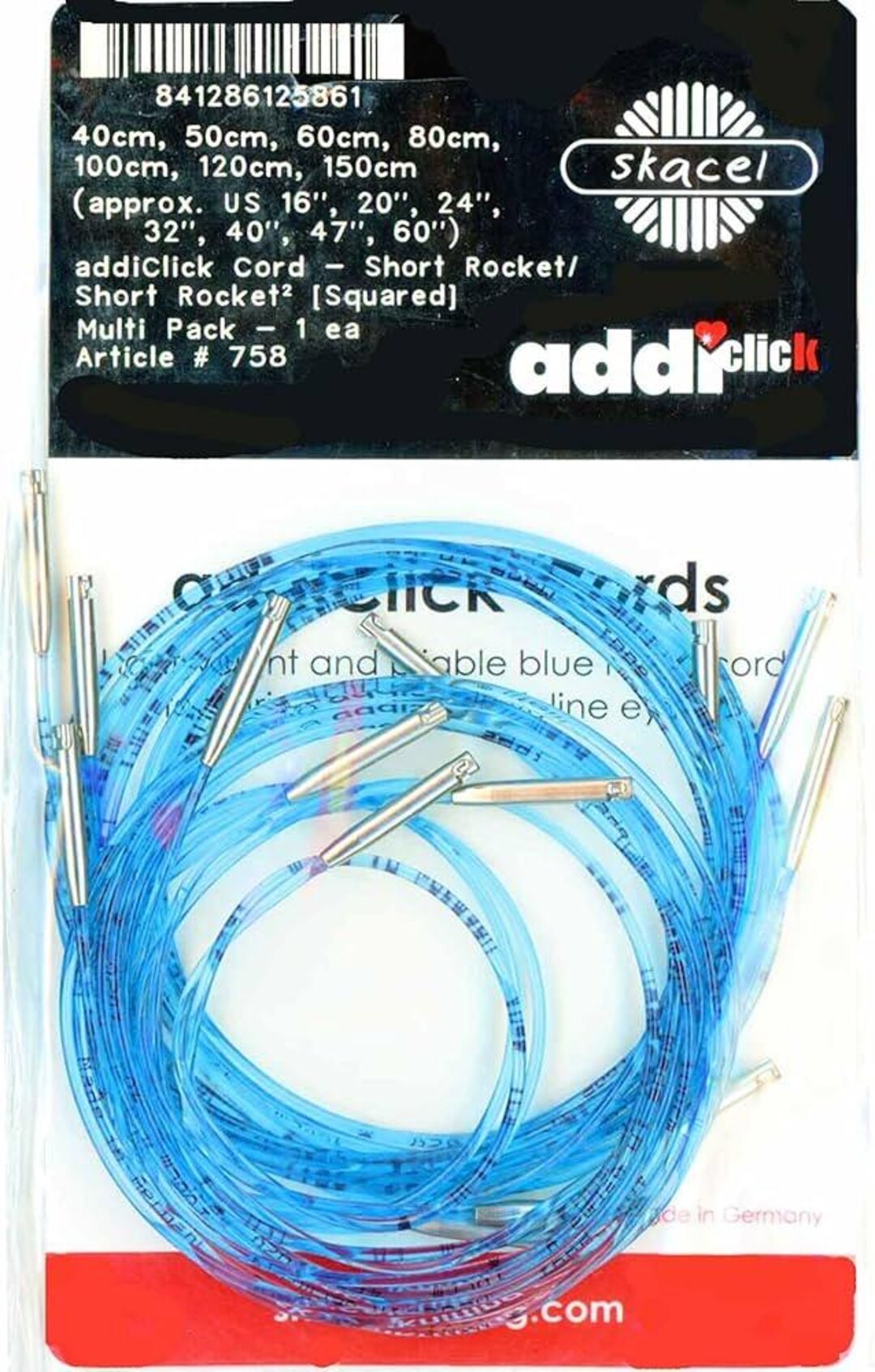 Skacel by Addi Addiclick Cords Short Rocket / Rocket2 [squared] Multi ...