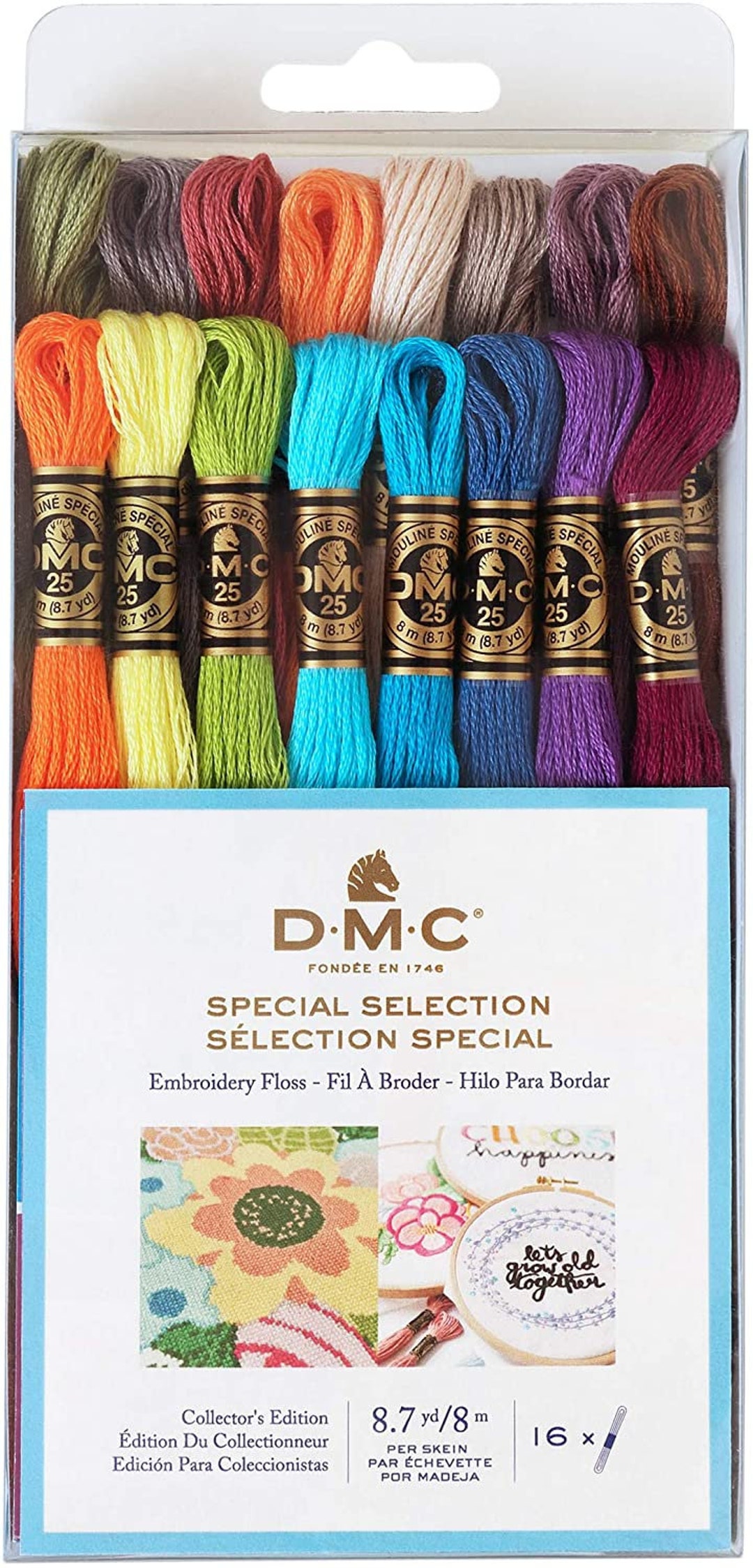 DMC Embroidery Floss Pack 8.7 Yards 16/pkg - Etsy