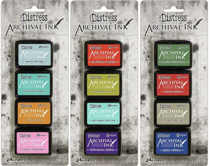 Tim Holtz Distress Archival Mini Ink Kit #4, #5, #6 - Etsy