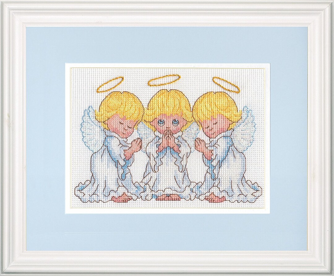 Dimensions Little Angels Counted Cross Stitch Kit - Etsy