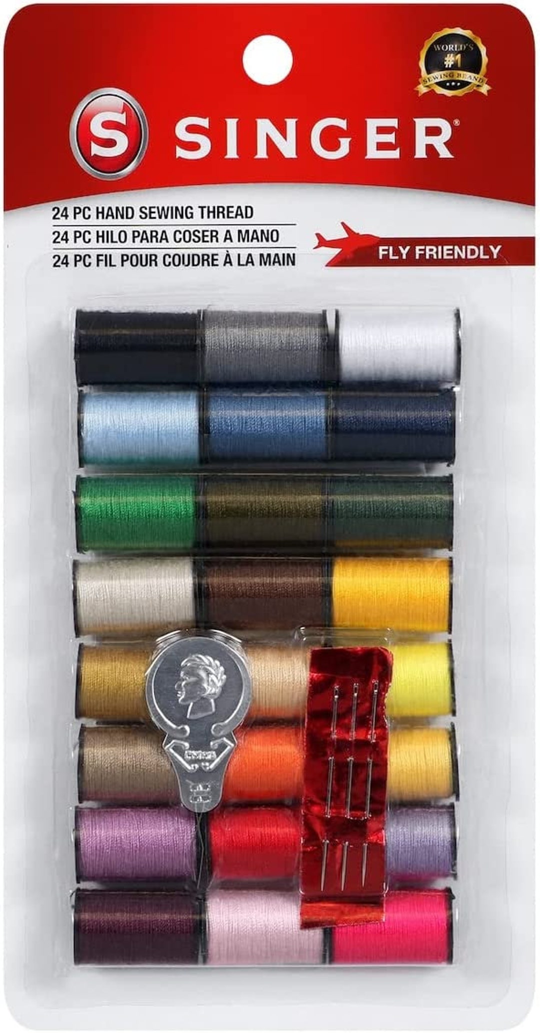 Singer 24 Spools Assorted Color Sewing Thread - Etsy