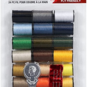 Singer 24 Spools Assorted Color Sewing Thread - Etsy
