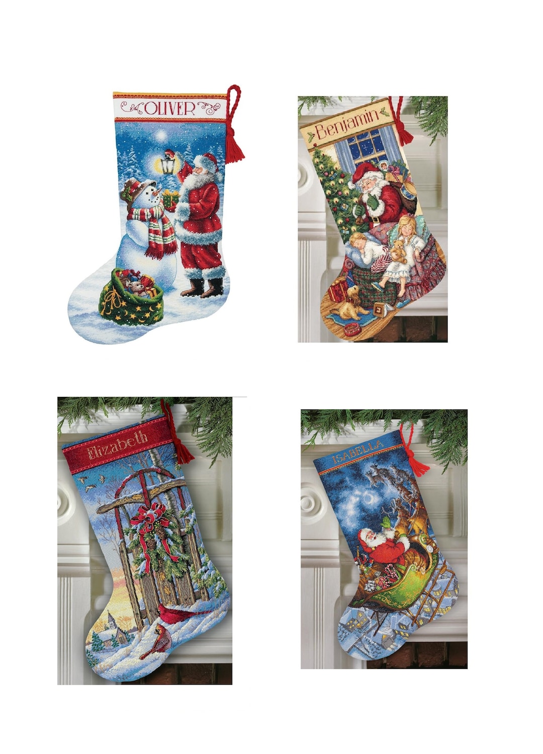 Dimensions Gold Cross Stitch Kit - Holiday Glow Stocking, Sweet Dreams ...