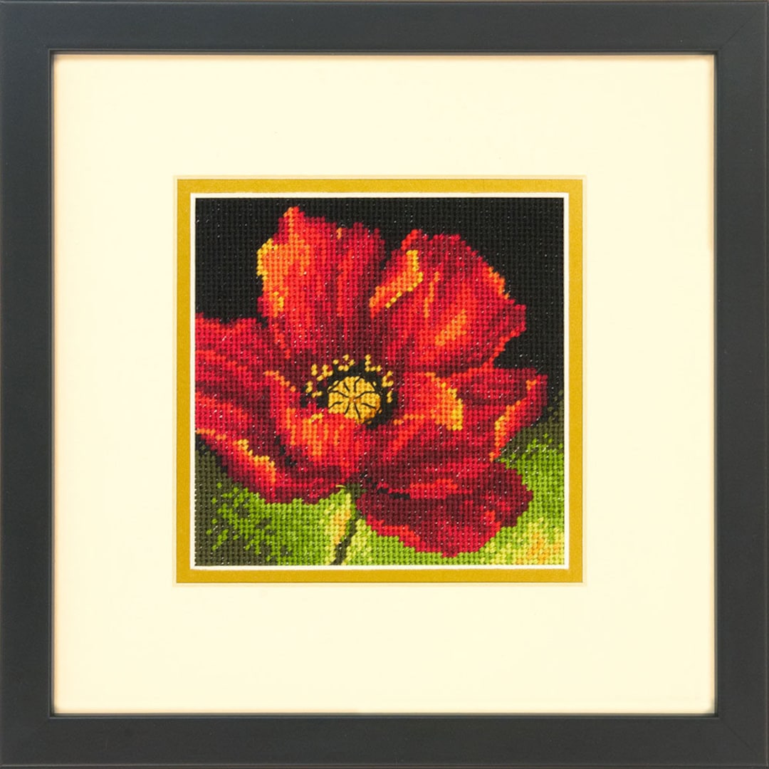 Dimensions Needlepoint Kit- Red Poppy - Etsy