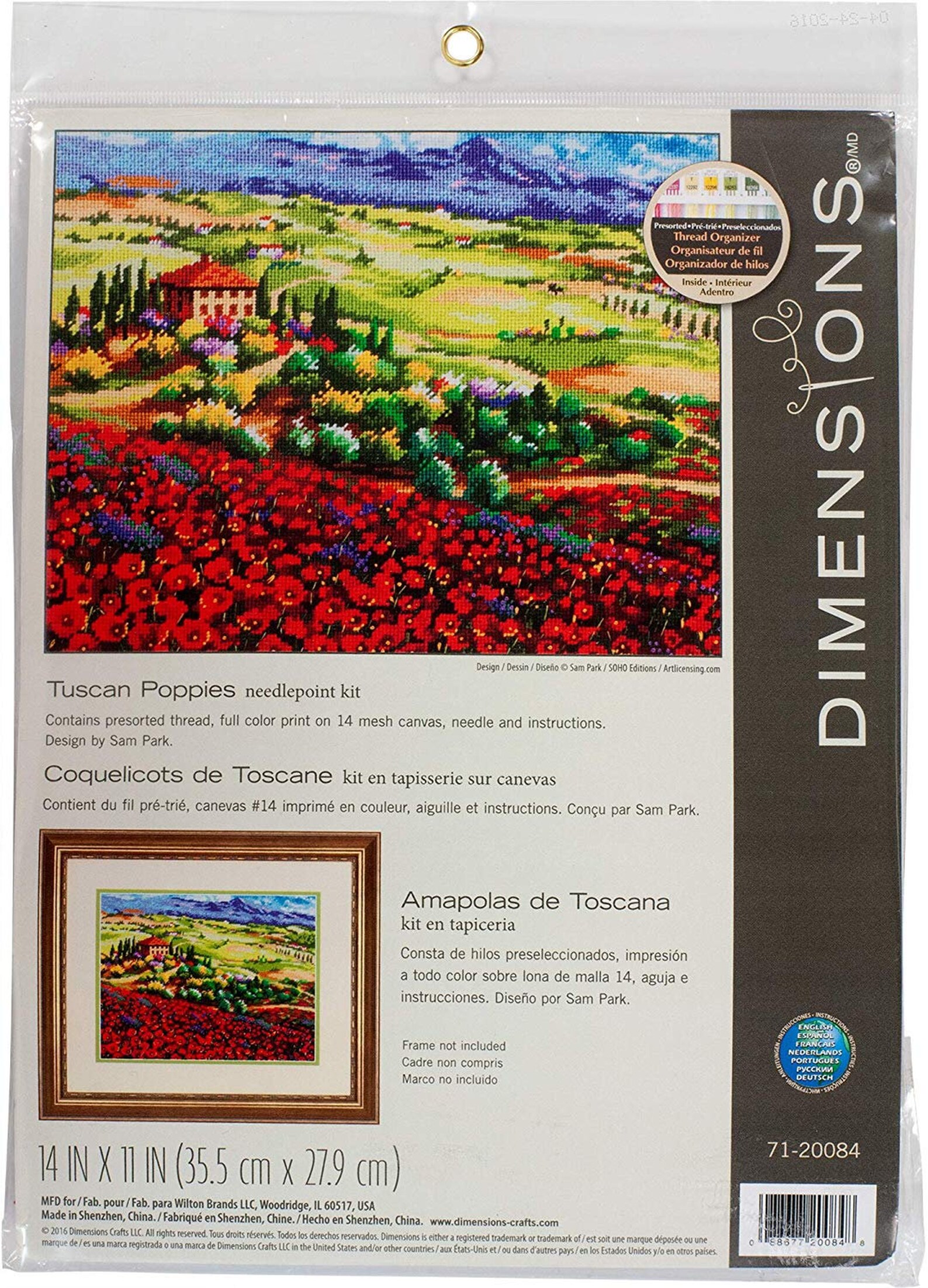 Dimensions Needlepoint Kit - Tuscan Poppies #71-20084 - Etsy