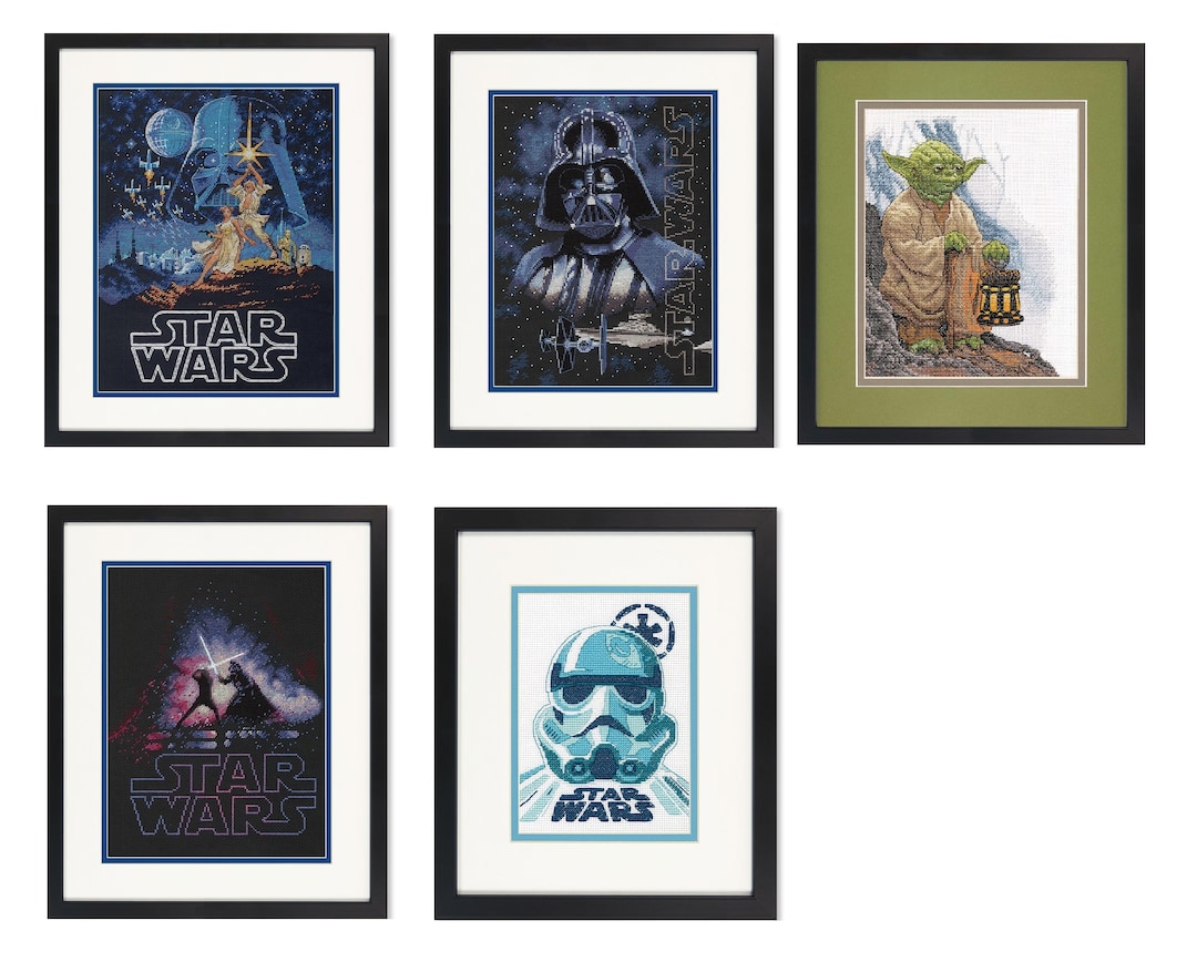 Dimensions Cross Stitch Kit- Star Wars Luke, Princess Leia, Darth Vader ...