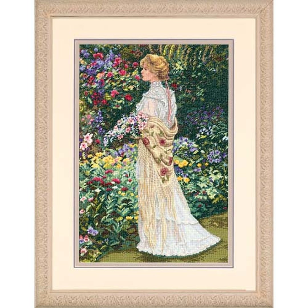 Dimensions Gold Collection Counted Cross Stitch Kit - in Her Garden 11 ...