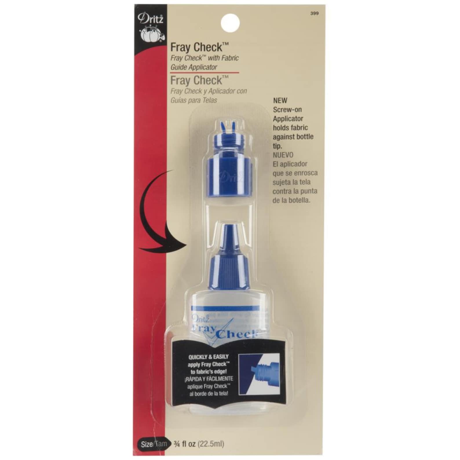 Dritz Fray Check W/fabric Guide Applicator - Etsy
