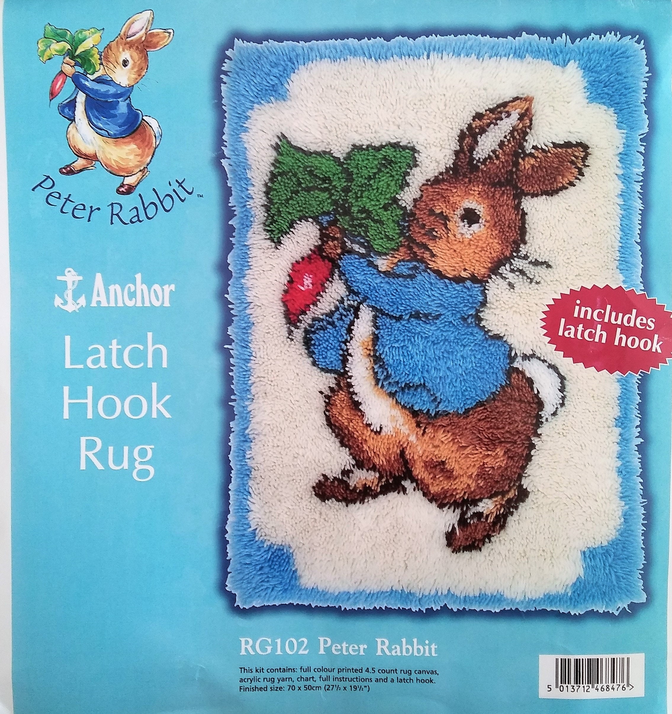 Anchor Maia Rug Latch Hook Kit Peter Rabbit Newton's - Etsy