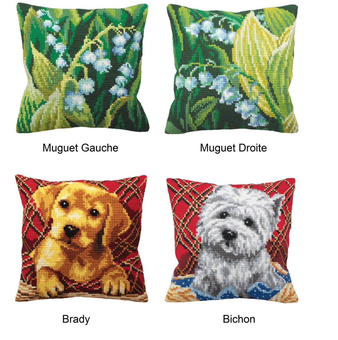 Collection D'art Stamped Needlepoint Cushion Kit 40x40cm | Etsy