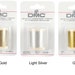 DMC Metallic Embroidery Thread - Light Gold, Light Silver, Gold, 43.7 ...