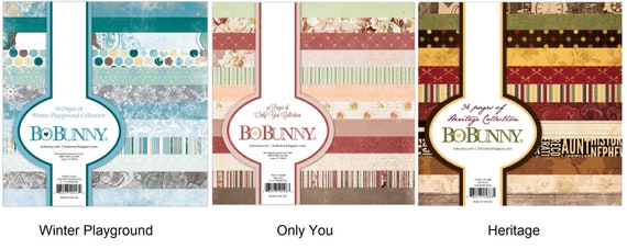 Bo Bunny Single-Sided Paper Pad Winter Playground Only You | Etsy