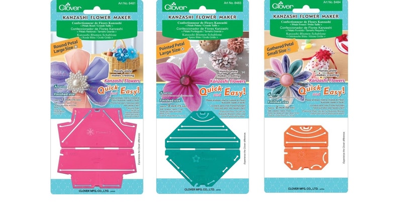 Clover Kanzashi Flower Maker Round Petal Large 8481 - Etsy