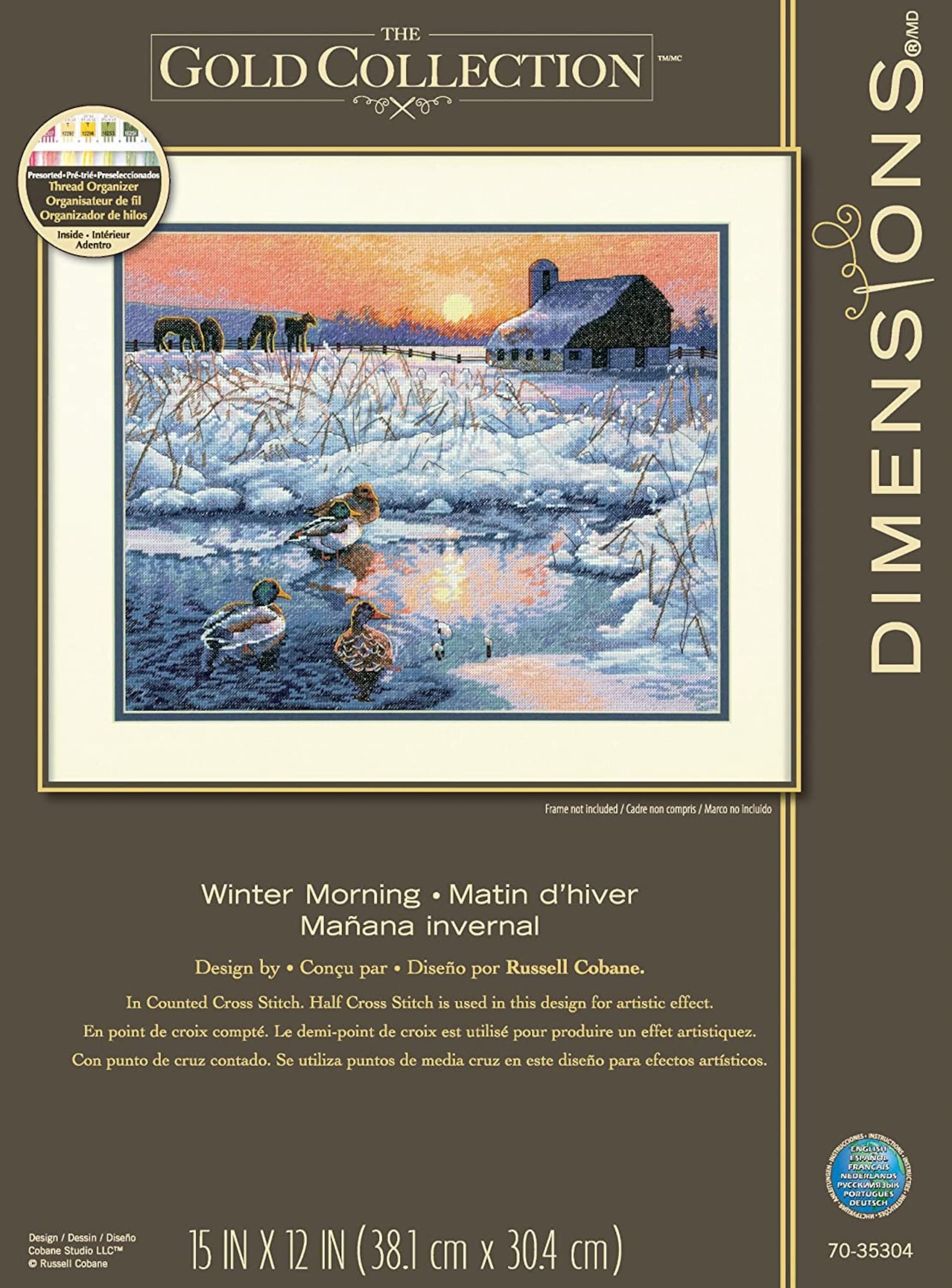 Dimensions Gold Collection Counted Cross Stitch Kit Frosty - Etsy