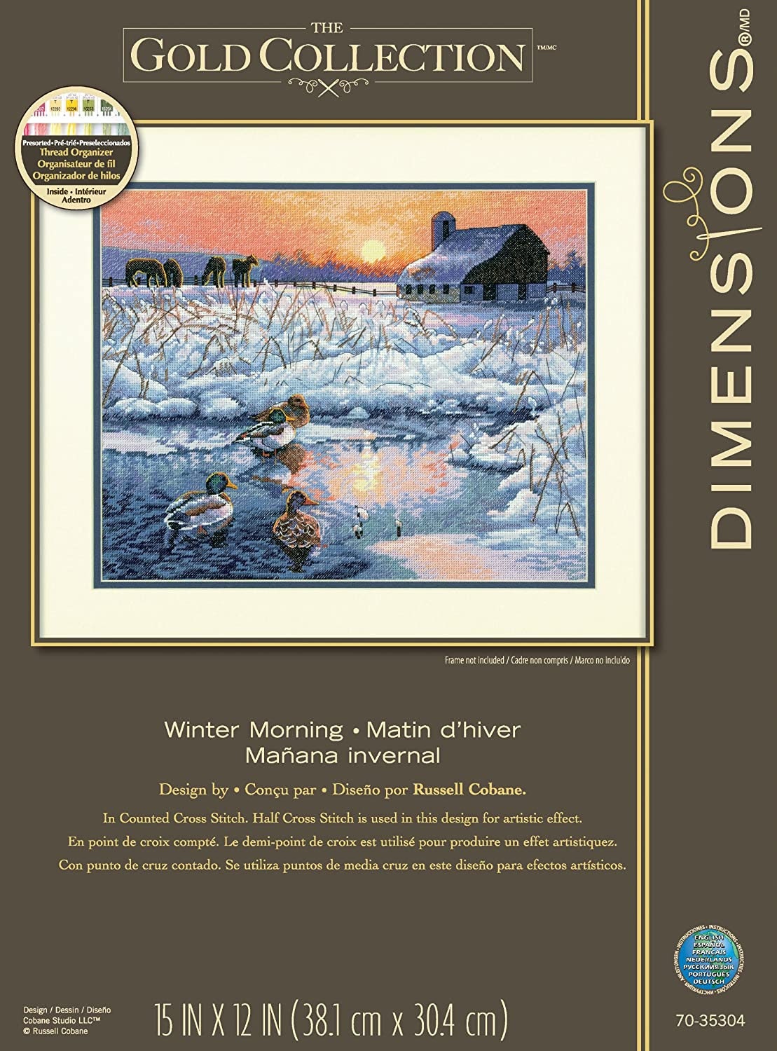 Dimensions Gold Collection Counted Cross Stitch Kit Frosty - Etsy