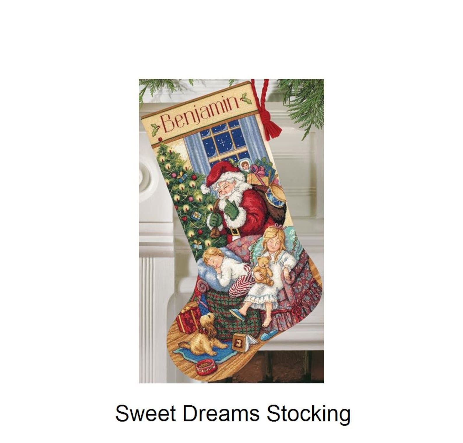 Dimensions Gold Cross Stitch Kit Holiday Glow Stocking | Etsy