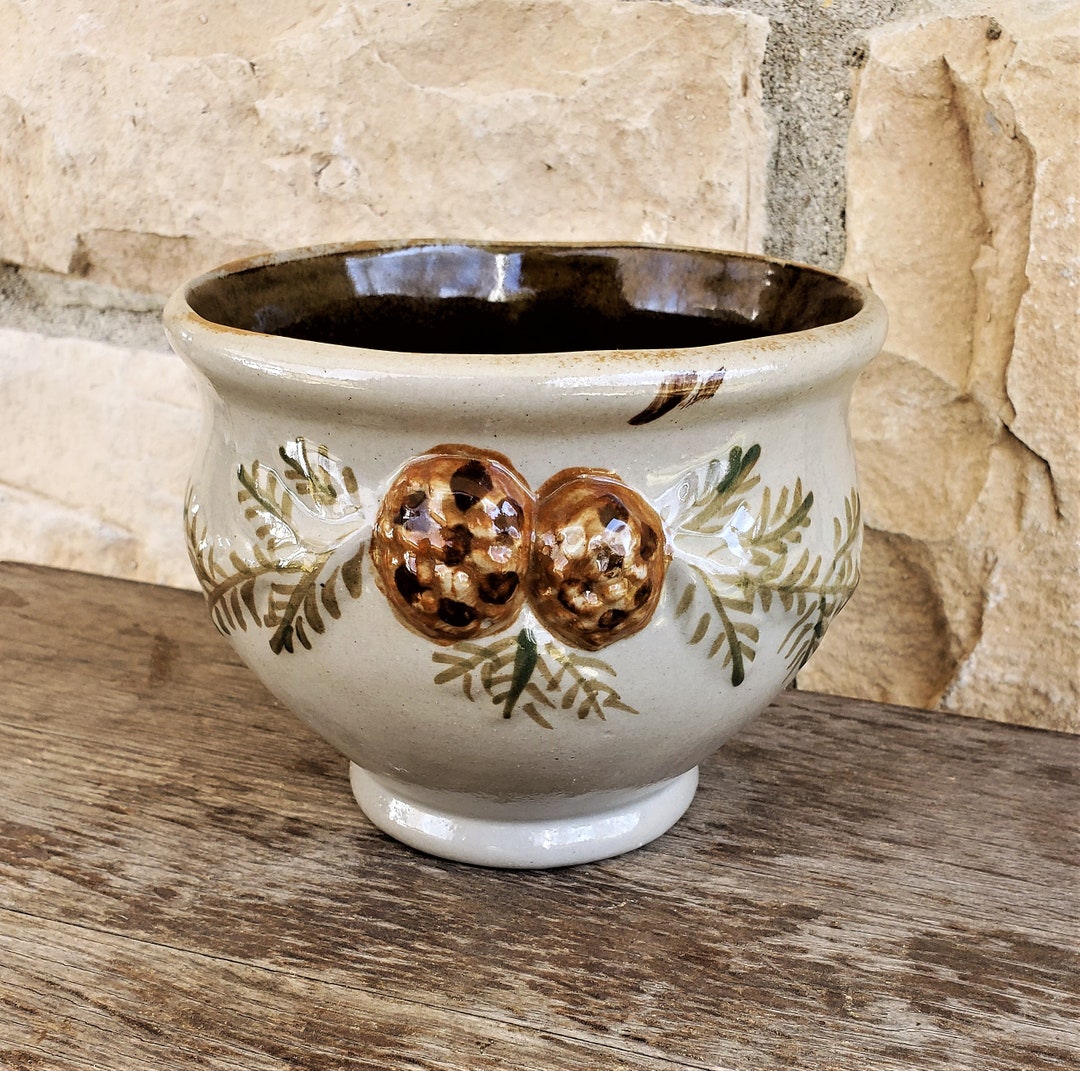 Vintage Beaumont Brothers Pottery BBP Flower Pot Planter Pine Cone - Etsy