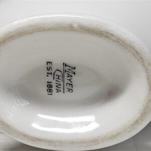 VINTAGE Mayer China White Ironstone Restaurant Ware Gravy Boat Dish ...